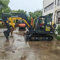 China Volvo EC60 Used Excavator Hydraulic Backhoe Crawler EC60D EC55B 6T 5.5T With Original for sale