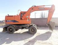 China 15 Ton Doosan DH150-7 Wheel Excavator in Good Condition Original Design Made in Korea for sale