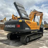 China Hyundai R220LC 220LC-9S Second Hand 22ton Excavator Shovel Digger 1.05m3 2022 Model for sale