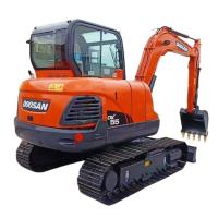 China 0.21 m3 Bucket Capacity Doosan DX55 Crawler Chain Excavator in Korea with Strong Power for sale