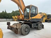 China Korea original used Hyundai 210W-9T wheel excavator 22 ton for sale for sale