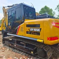 China Sany155 Second-hand Excavators with ISUZU Engine and 0.53 m3 Bucket Capacity in Shanghai for sale