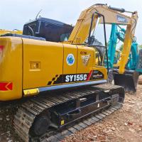 China Sany155 Second-hand Excavators with ISUZU Engine and 0.53 m3 Bucket Capacity in Shanghai for sale