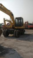 China Secondhand Komatsu Excavators PC150W Heavy Excavator Wheel Excavator in Good Condition for sale