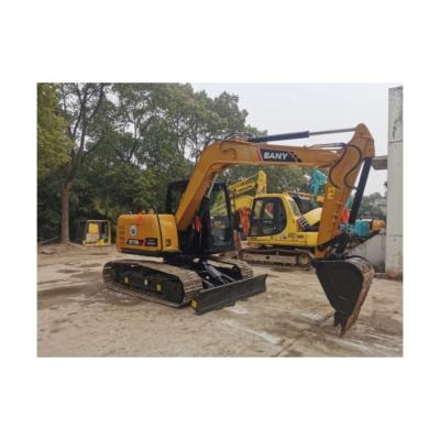 China Small Used Trinity SY75C SY75-8 Excavator with Dozer Original Hydraulic Cylinder 7 Ton for sale