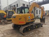 China Small Used Trinity SY75C SY75-8 Excavator with Dozer Original Hydraulic Cylinder 7 Ton for sale