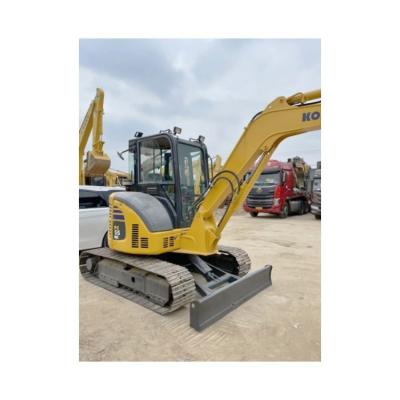 China Secondhand Excavator Komatsu PC55MR Small Excavator with Original Hydraulic Valve for sale
