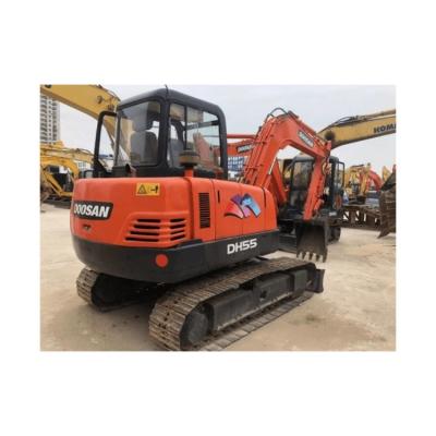 China Doosan DH55 Mini Crawler Excavator With Original Hydraulic Cylinder In Good Condition for sale