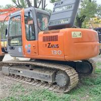 China Japan Made 13 Ton Hitachi ZX130 Crawler Chain Excavator with Original Hydraulic Valve for sale