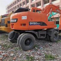 China 90% Original Doosan DH150 Excavator Used Doosan Wheel Excavator DH150W In South Korea for sale