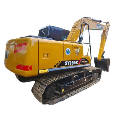 China 15ton SANY155C Excavator with ORIGINAL Hydraulic Pump and Cylinder Made in 2023 Model for sale