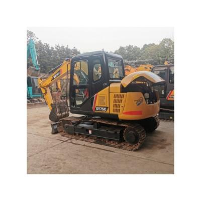 China 7280 KG Used Mini Sany SY75-8 Hydraulic Crawler Excavator with 0.28 Bucket Capacity for sale