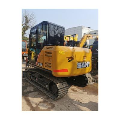 China ISUZU Engine SANY SY75-9 7ton Hydraulic Crawler Mini Backhoe Excavator at Affordable for sale