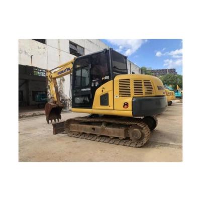 China Secondhand KOMATSU PC60-7 PC60 Mini Hydraulic Crawler Excavator with 1600 Working Hours for sale