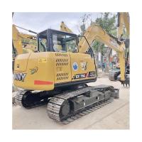 China 2021 Sany SY75 7 Ton Mini Excavator in Good Condition for Less Hour Usage in Shanghai for sale