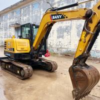 China SANY SY55C 5 ton Mini Excavator Used in Shanghai with ISUZU Engine and Good Condition for sale