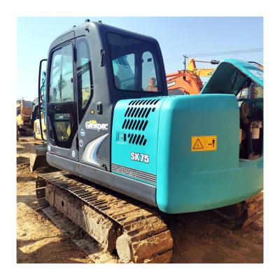 China Japan Original 7 Ton Mini Used Kobelco SK75 Excavator with ISUZU Engine in Shanghai for sale