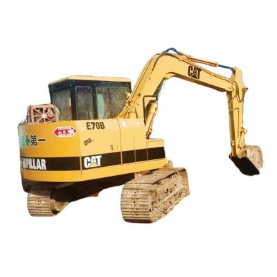 China 2021 Japan Crawler Cat E70B Used Excavator Machine with Original Hydraulic Cylinder for sale
