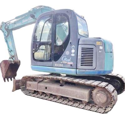China Japan original rubber track sk70sr 7 tons crawler kobelco sk70sr with good condition for sale