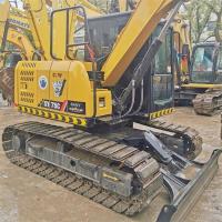 China Earth-moving Machinery Rubber Track Sany 75 Mini Excavator Machine with Blade Used for sale