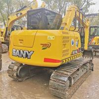 China Earth-moving Machinery Rubber Track Sany 75 Mini Excavator Machine with Blade Used for sale