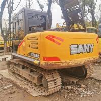 China Crawler Chain Moving Type Original Hydraulic Cylinder Rubber Track Sany Excavator SY155 with A/C for sale