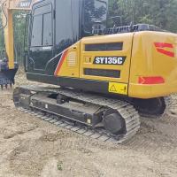 China Sell Sany SY 135 Excavator with 13000 KG Machine Weight and 0.53 m3 Bucket Capacity for sale