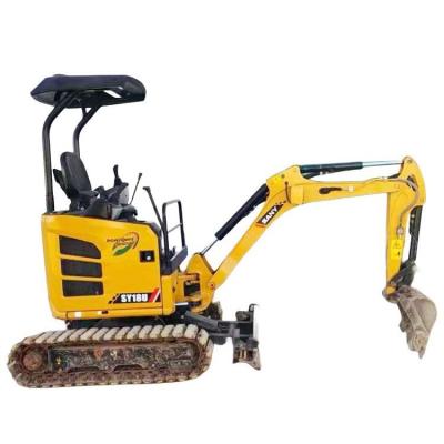 China 2019 Year Small Hydraulic Excavator SY18 Mini Digger with Rubber Crawler Moving Type for sale