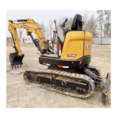 China Mini Sany SY26U Excavator 26ton Operating Weight Crawler Chain Low Fuel Consumption for sale
