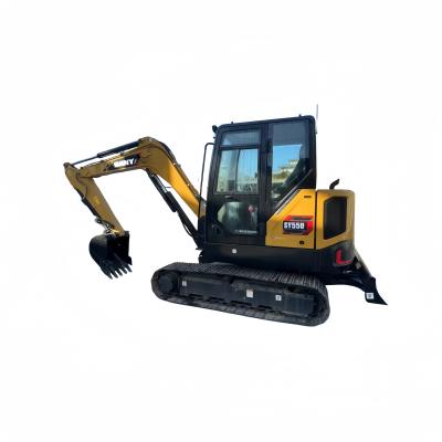 China 4JG1-NABGB-04-C2 Engine Type Used SANY SY55U 5 Ton Mini Excavator for Construction Work for sale