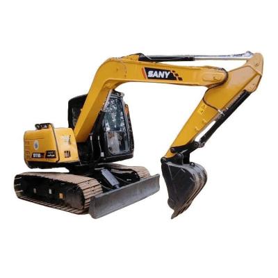 China Small Construction Machinery Used SANY SY75C Excavator with Original Hydraulic Pump for sale