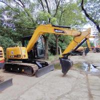 China Small Construction Machinery Used SANY SY75C Excavator with Original Hydraulic Pump for sale