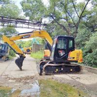 China Small Construction Machinery Used SANY SY75C Excavator with Original Hydraulic Pump for sale