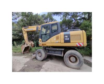 China 16 Ton Japan Mini Excavator Komatsu PC160 PC PW 160 with Machine Weight of 16000 KG for sale