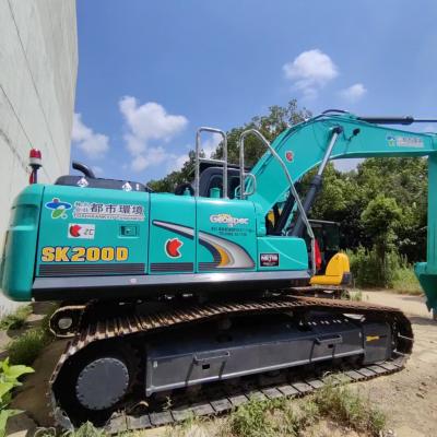 China Made in Japan used Kobelco SK200-8 excavator 20 ton with original parts for sale