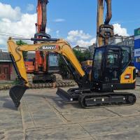 China Mini 5 Ton Original Design Excavator Sany SY55 with Blade and Original Hydraulic Pump for sale