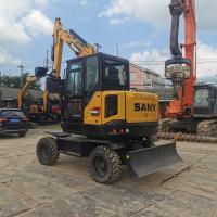China Sany Excavator SY65W-S Equipped with Original Hydraulic Valve and 0.25m3 Bucket Capacity for sale