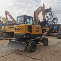 China Sany Excavator SY65W-S Equipped with Original Hydraulic Valve and 0.25m3 Bucket Capacity for sale