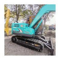 China Good Condition 7ton Used Mini Kobelco SK75 Excavator with Original Hydraulic Pump for sale