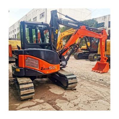 China Good Condition Japan Original 5 Ton Mini Used Hitachi ZX50U Excavator with Rubber Pad for sale