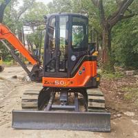 China Good Condition Japan Original 5 Ton Mini Used Hitachi ZX50U Excavator with Rubber Pad for sale