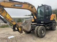 China Used Sany SY155W Wheel Excavator with 0.6m3 Bucket Capacity and 3600 Working Hours for sale