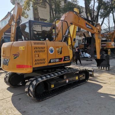 China Made in China used Sany SY75C Pro excavator 7 ton with near manufacture year for sale