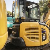 China 28.5 KW 5 Ton Mini Used Komatsu PC55 Excavator with Thumb from Japan in Good Condition for sale