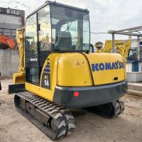 China Used 5 Ton Mini Excavator Komatsu PC56-7 with Cummins Engine and 0.2m3 Bucket Capacity for sale
