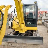 China Used 5 Ton Mini Excavator Komatsu PC56-7 with Cummins Engine and 0.2m3 Bucket Capacity for sale