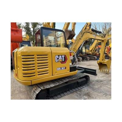 China Used CAT 305.5E2 Mini Crawler Excavator with 0.22 m3 Bucket Capacity in Good Condition for sale