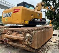 China 2021 Sany 135 Excavator in Shanghai with ISUZU Engine and Original Hydraulic Cylinder for sale