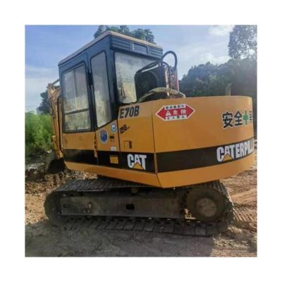 China Used Excavator CAT E70B with Original Hydraulic Pump and Automatic Air Condition for sale