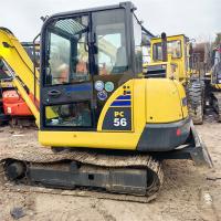 China 5 Ton Mini Komatsu Digger PC56 Excavator Original Hydraulic Cylinder and Cummins Engine for sale